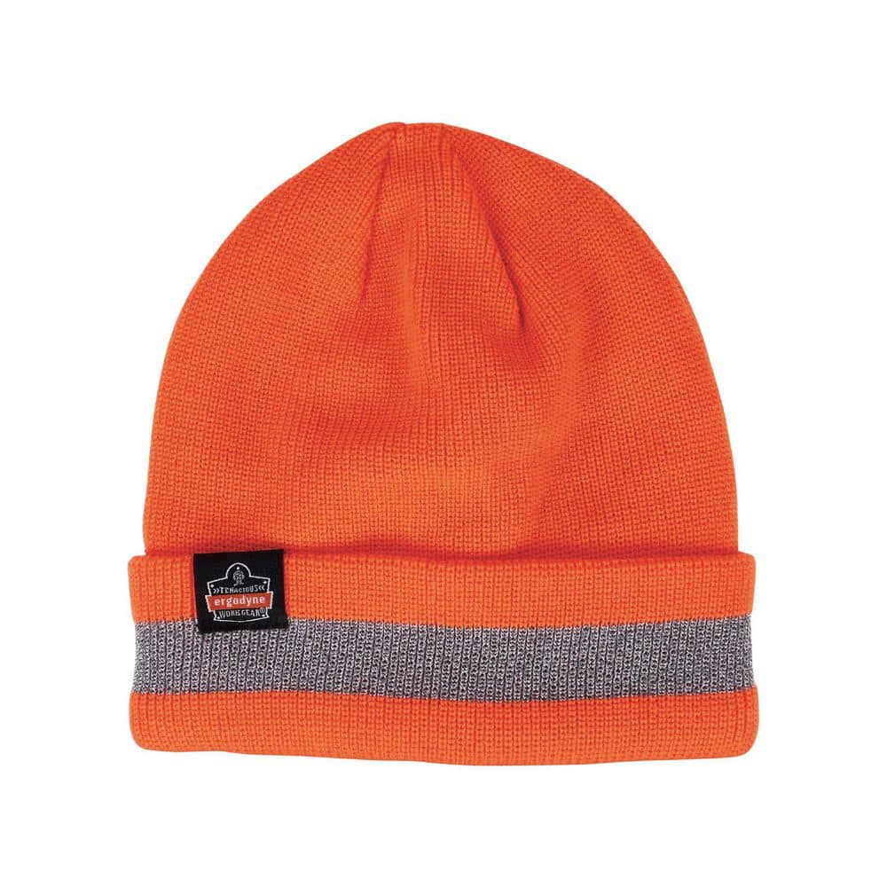 Ergodyne N-Ferno 6803 1-Size Orange Reflective Winter Hat 6803 - The ...