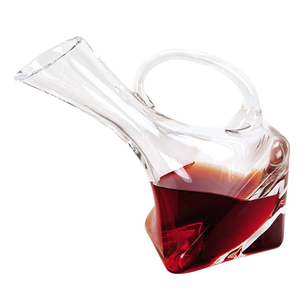 Badash Crystal 24 oz. Althea Leaning Square Lead Free Crystal Carafe ...
