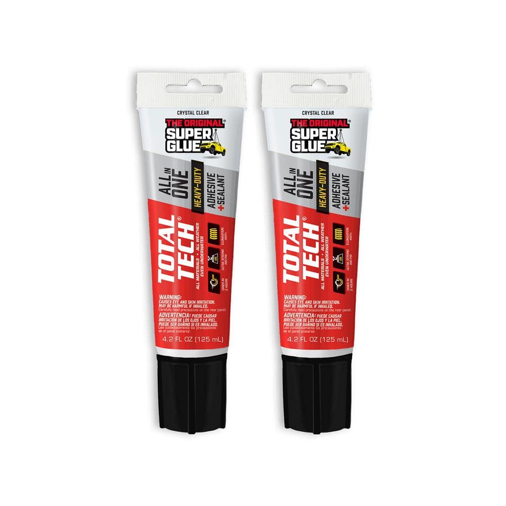 Super Glue Total Tech 4.2 fl. oz. Tube Clear All-In-One Adhesive and ...