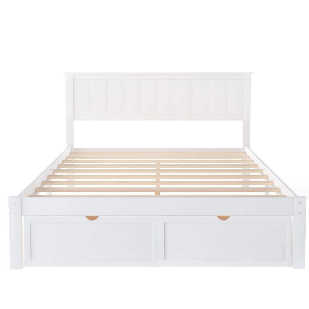 White under bed drawers store