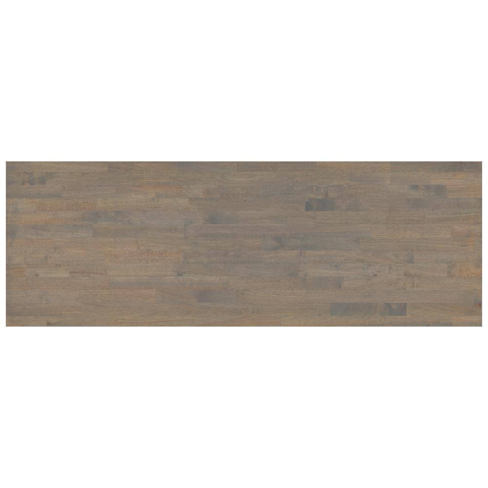 MSI 6 ft. L x 25 in. D x 1.5 in. T Unfinished Hevea Butcher Block ...