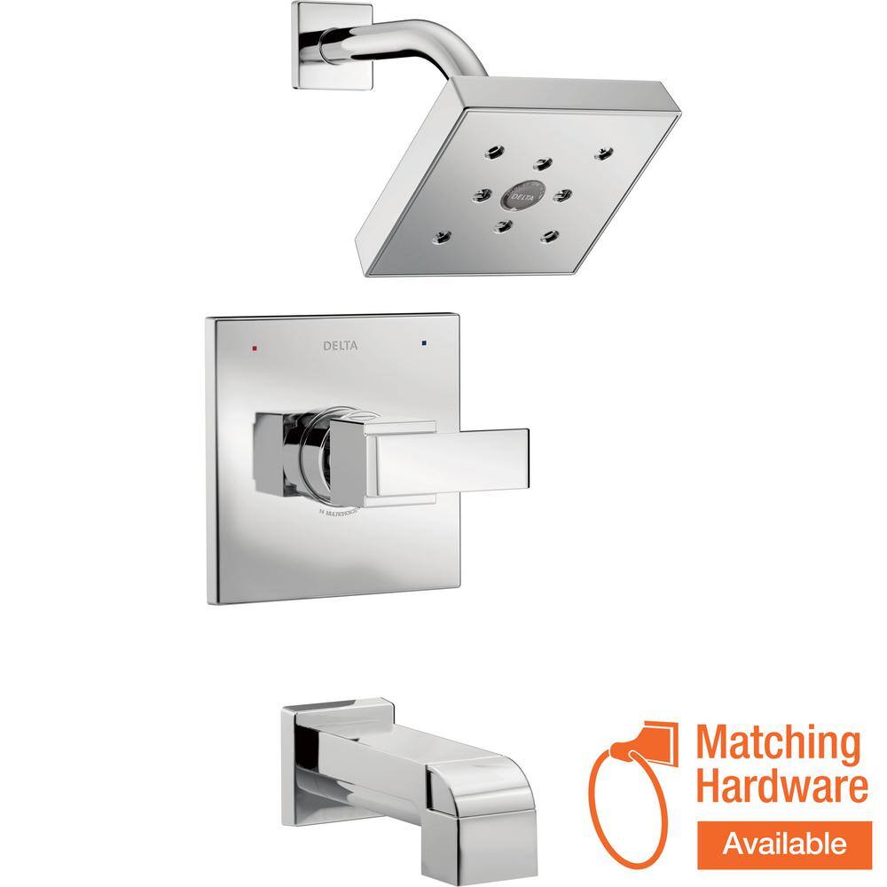 Delta Ara 1-Handle Tub and Shower Faucet Trim Kit in Chrome Featuring ...