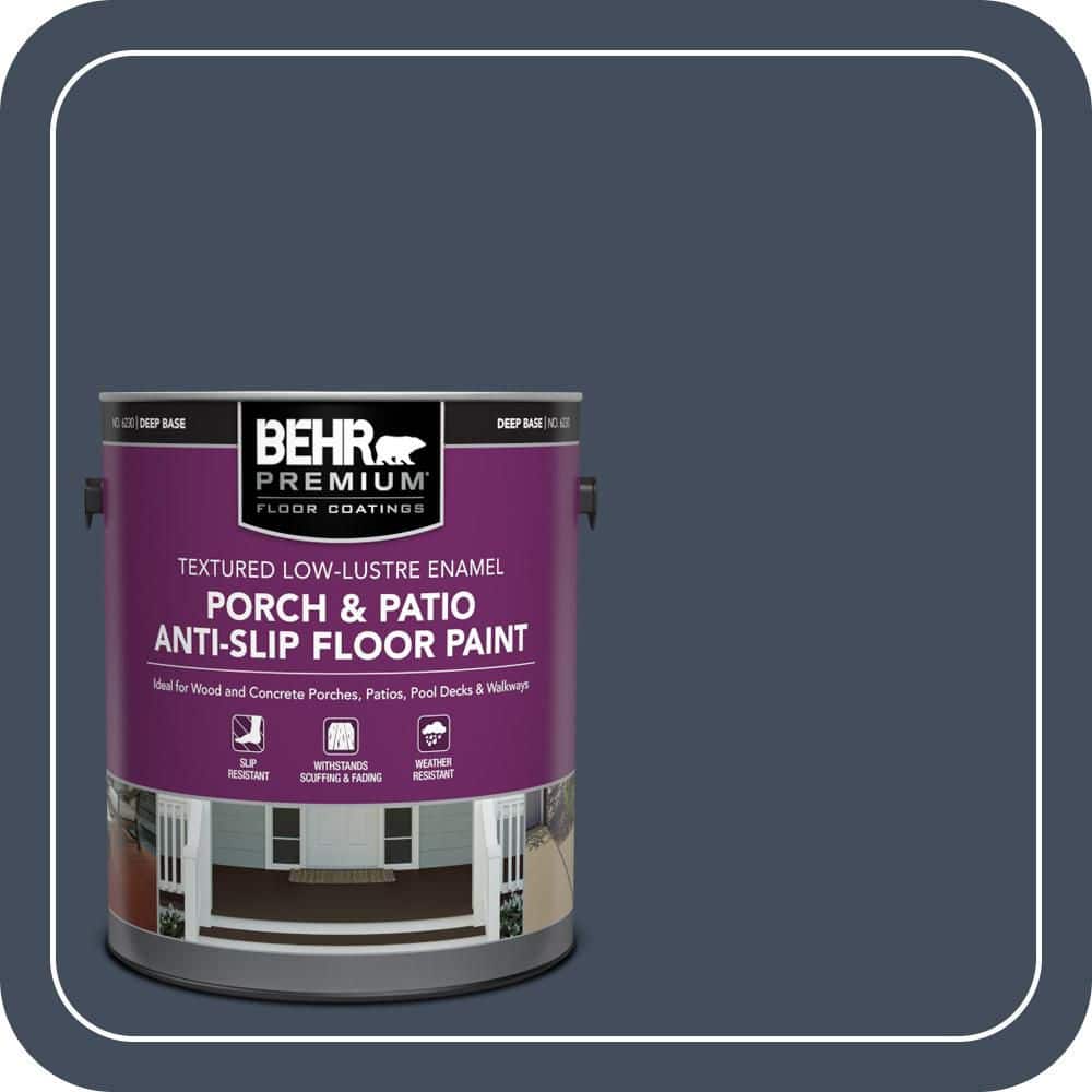 BEHR PREMIUM 1 gal. #S520-7 Night Flight Textured Low-Lustre Enamel ...