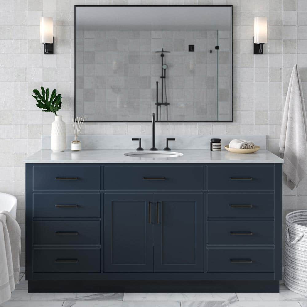 Reviews for ARIEL Hepburn 66 in. Single Sink Freestanding Bathroom ...