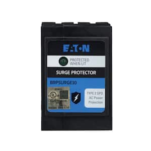 Eaton 18 kA BR 2-Pole Pigtail Neutral Whole Home Surge Protection ...