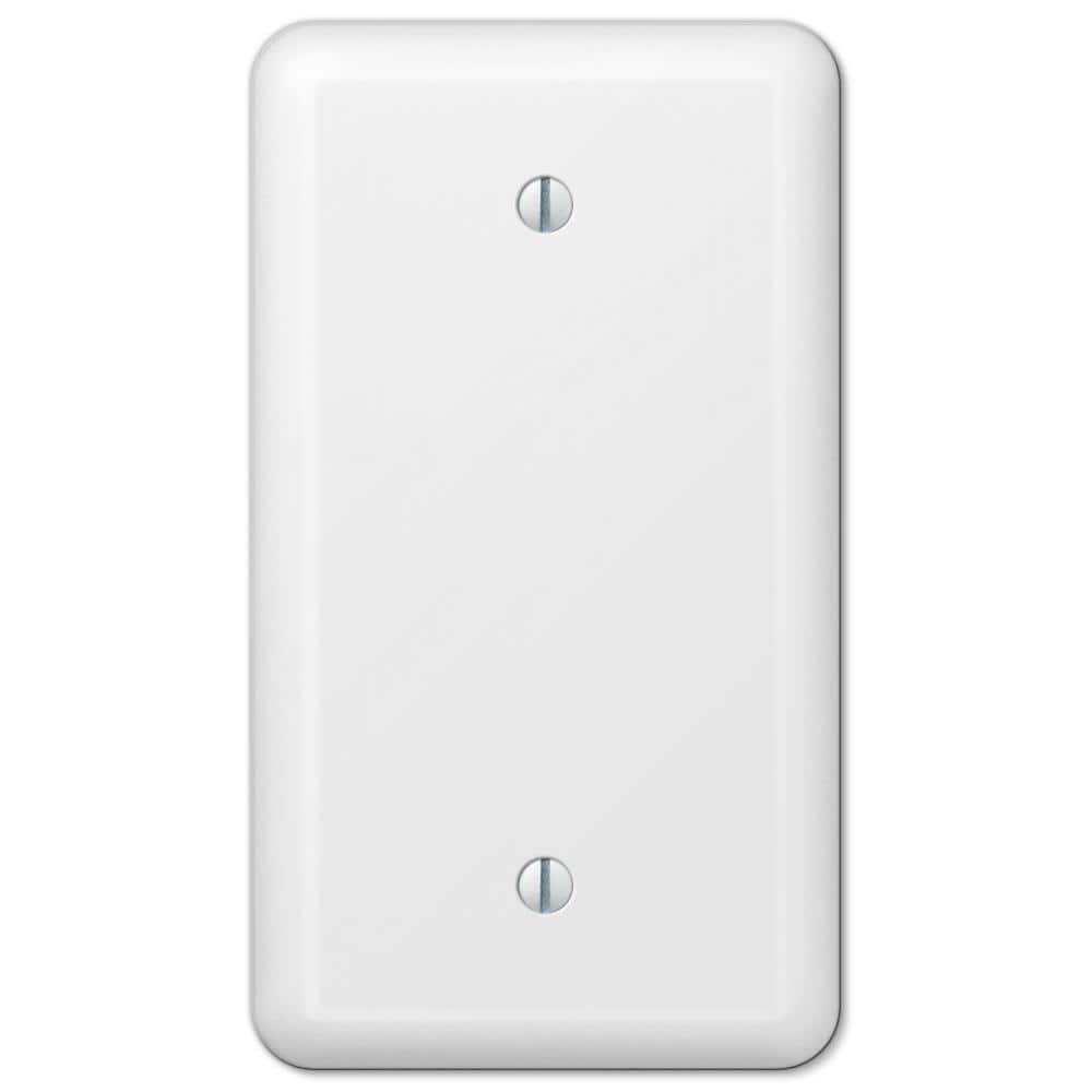 AMERELLE Declan 1 Gang Blank Steel Wall Plate - White 935BW - The Home ...