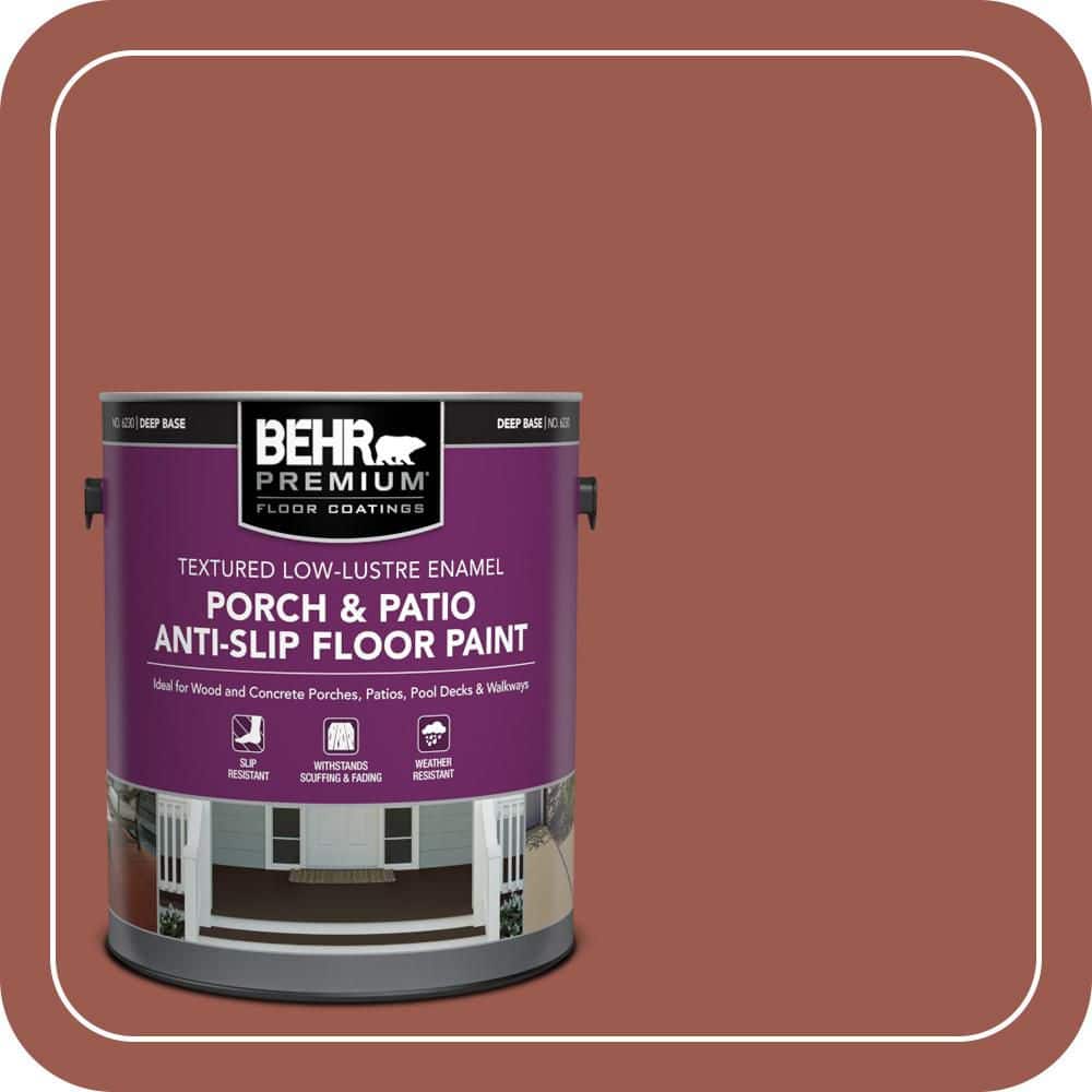 BEHR PREMIUM 1 gal. #ICC-106 Spicy Cayenne Textured Low-Lustre Enamel ...
