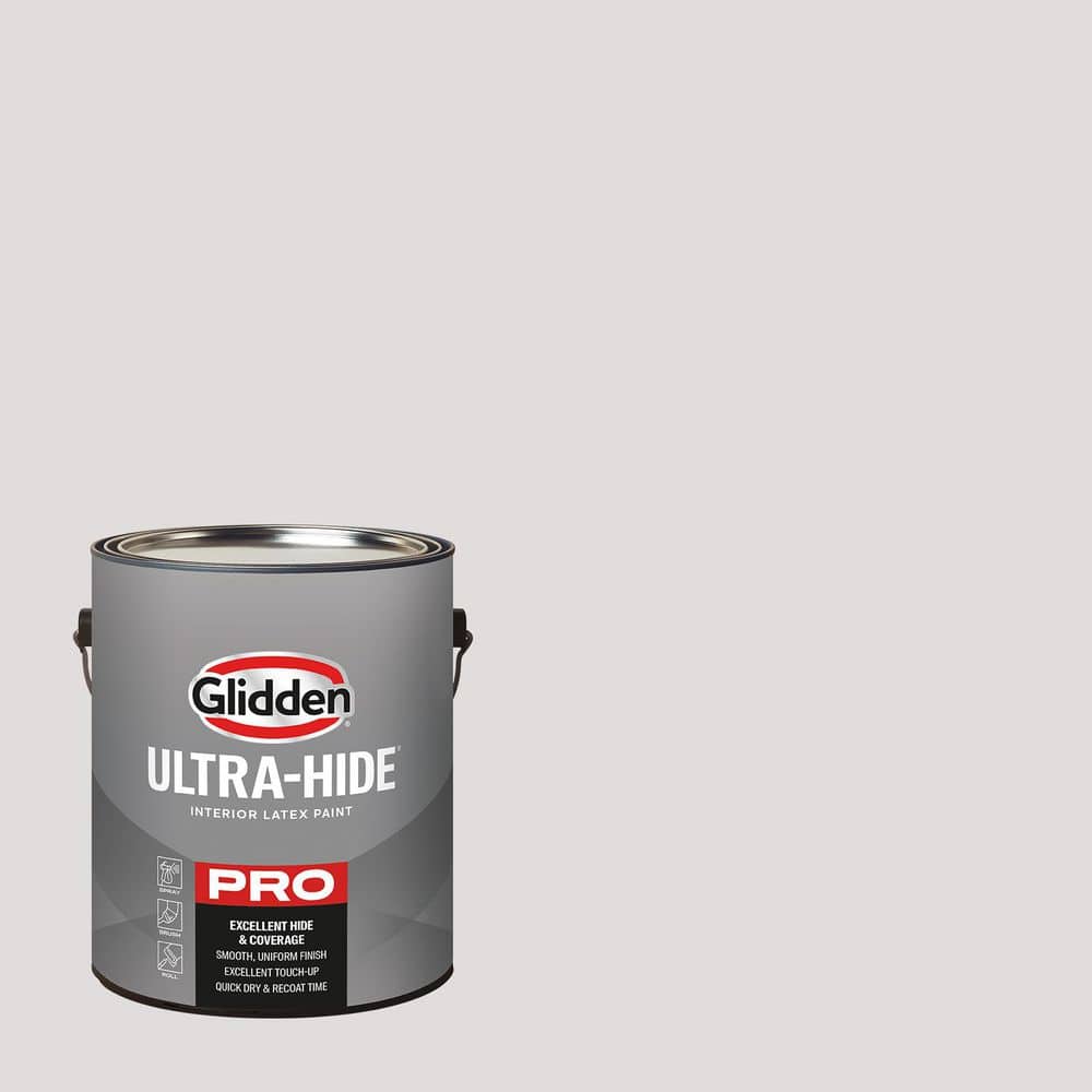 Glidden Ultra-Hide 1 gal. PPG1014-3 Silver Screen Ultra Flat Interior ...