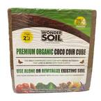WONDER SOIL 2.5 cu. ft. Organic Expanding Coco Coir Living Soil Cube ...