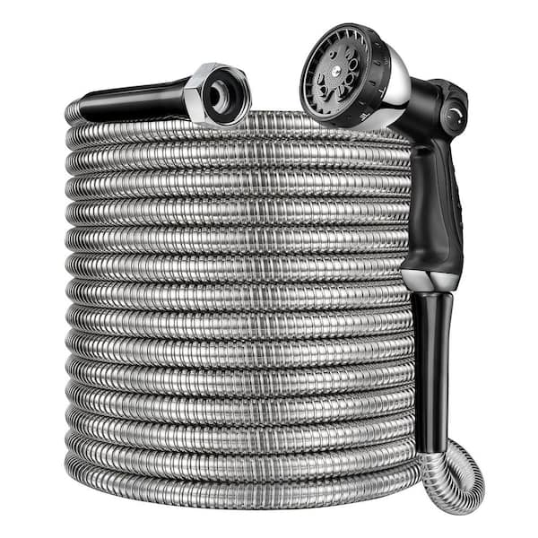Misopily 50 FT Heavy-Duty Garden Hose Flexible Lightweight No-Kink Leak ...