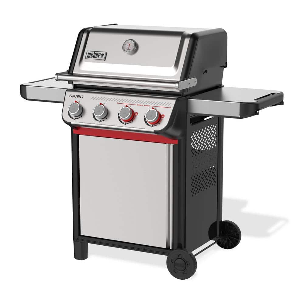 Weber Spirit S-425 4-Burner Liquid Propane Gas Grill in Stainless Steel ...