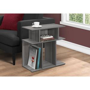Monarch Specialties Dark Taupe End Table I 3115