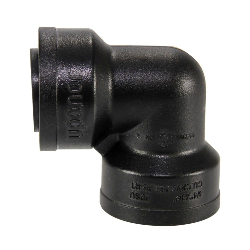 Uponor TotalFit 3/4 in. Push-to-Connect Engineered Polymer 90-Degree ...