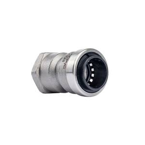 QUICKFITTING 3/4 in. Stainless Steel Push-to-Connect x FNPT (Female Thread) Adapter Fitting ...