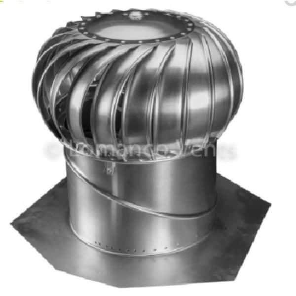 LOMANCO "Whirlybird Beb-14 22""X22""X20-3/8"" Aluminum Turbine Roof ...