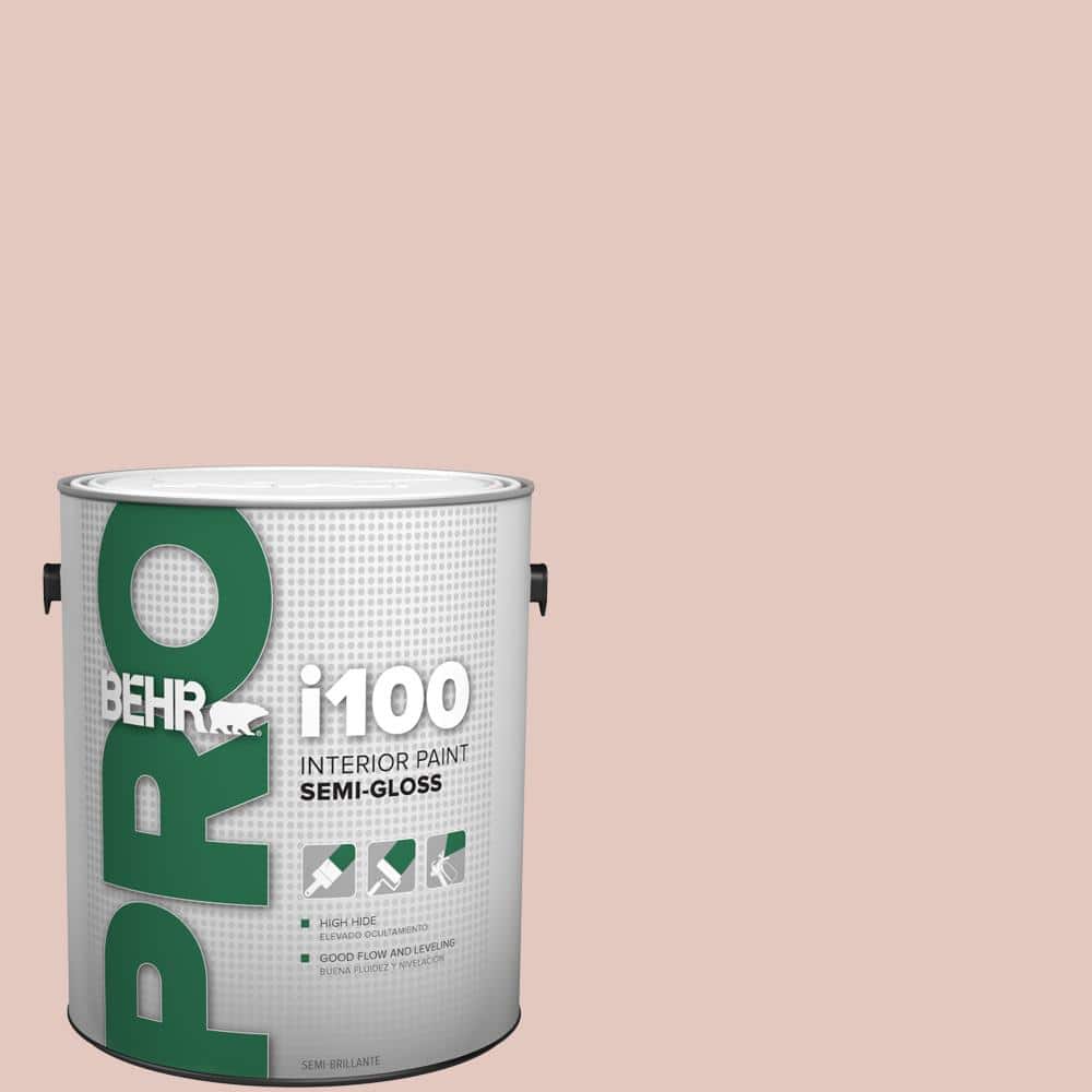 BEHR PRO 1 gal. #S170-2 Rosewater Semi-Gloss Interior Paint PR17001 ...