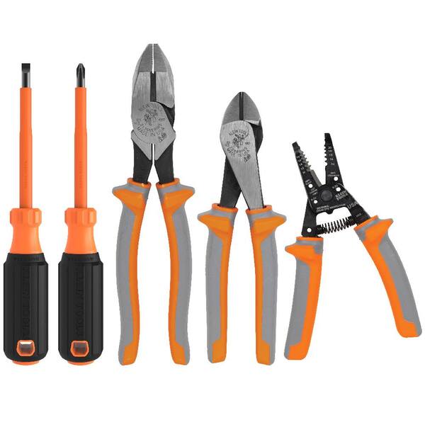 Klein Tools 1000-Volt Insulated Tool Set (5-Piece) 9415R - The Home Depot