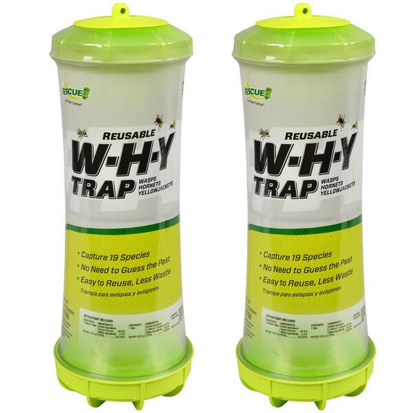 RESCUE WHY Trap for Wasps, Hornets and Yellowjackets (2-Pack) WHYTR2 ...