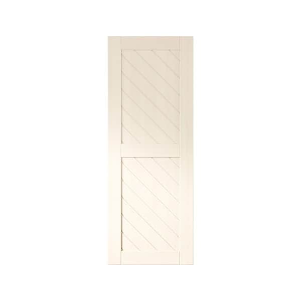 HOMACER XT2 30 in. x 80 in. C-Panel Solid Core Tinsmith Gray Slanted ...