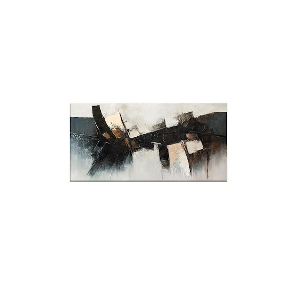 Black Minimalist Wall Art Canvas Prints Black Abstract Art Wall ...