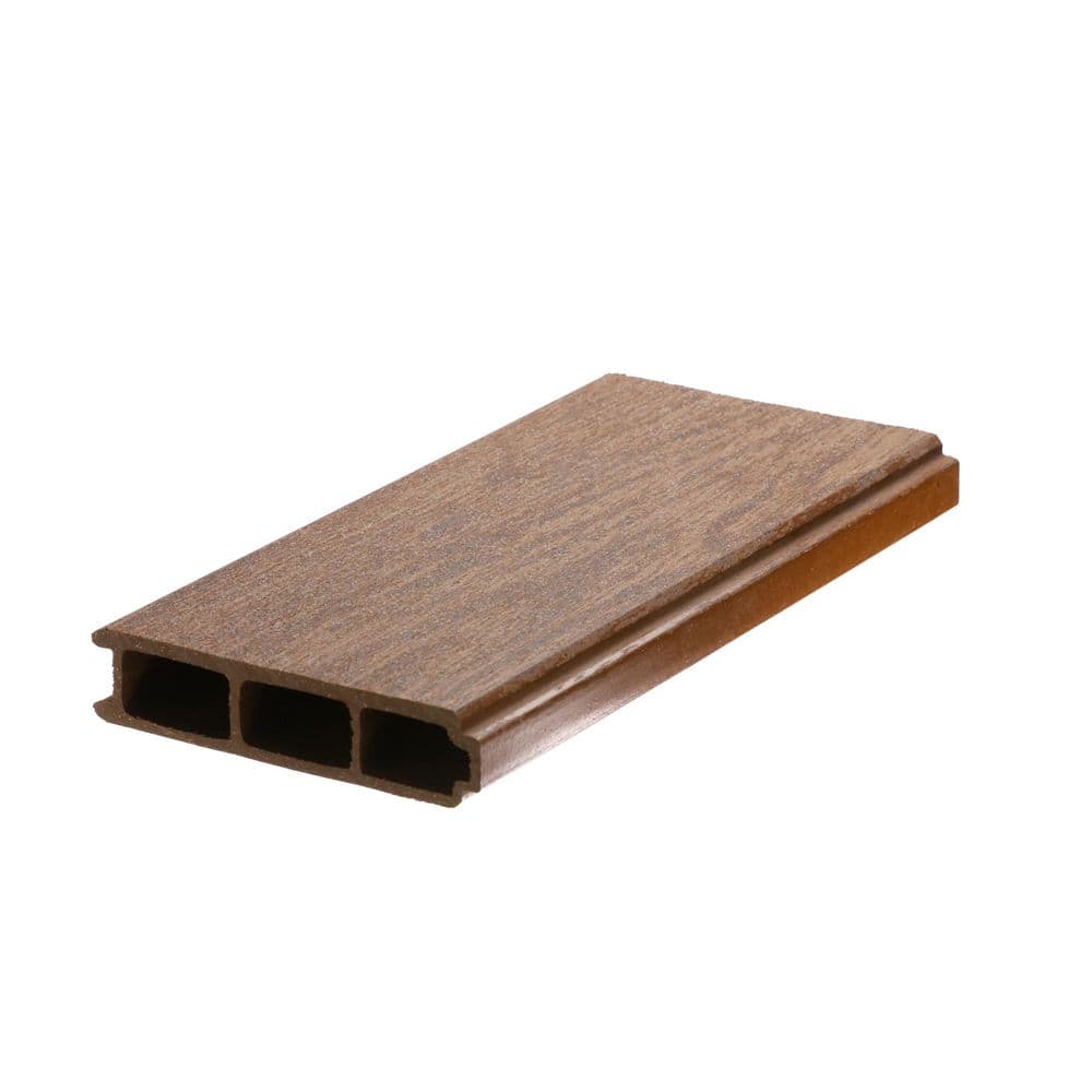 DuxxBak I.Dekk 1 in. x 6 in. x 16 ft. Rustic Red Tongue and Groove Edge ...