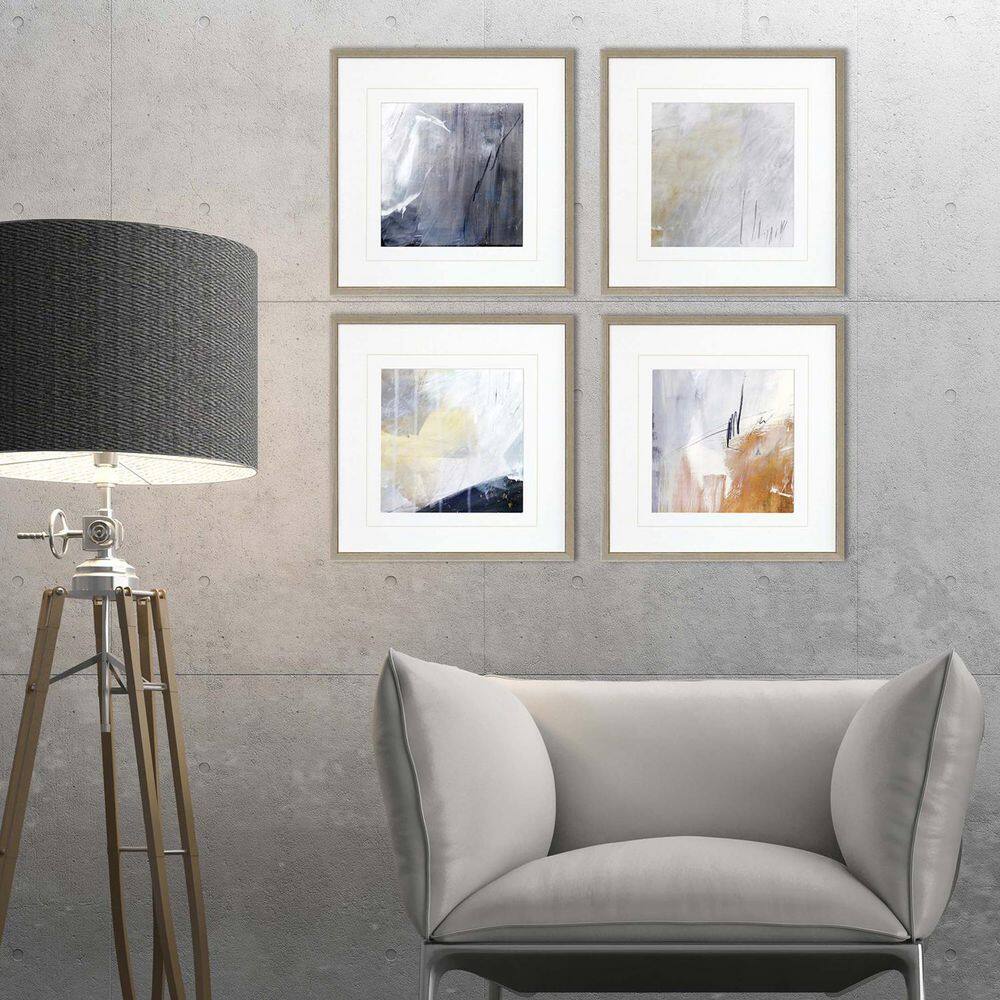 Paragon Nightscape by PI Studio 4 Piece Framed Giclee Abstract Art ...