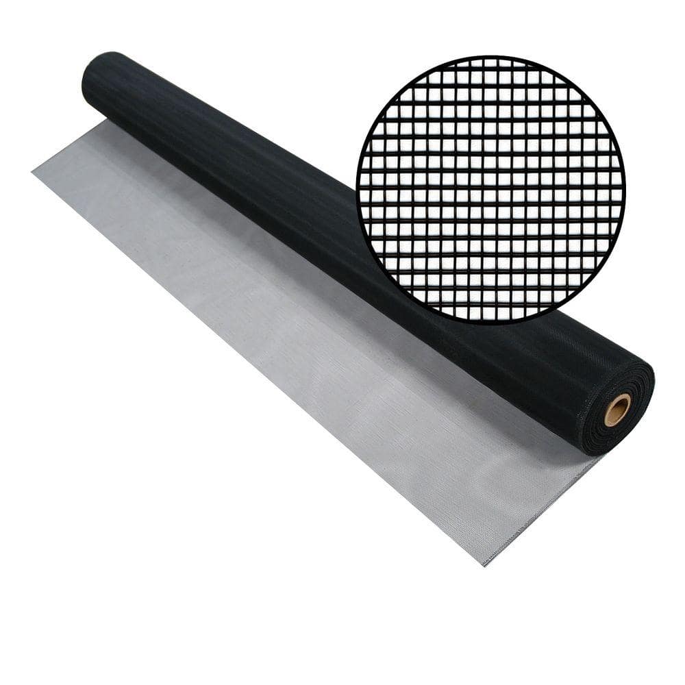 Phifer 72 in. x 100 ft. Charcoal Aluminum Screen (Tube) 3016840 - The ...