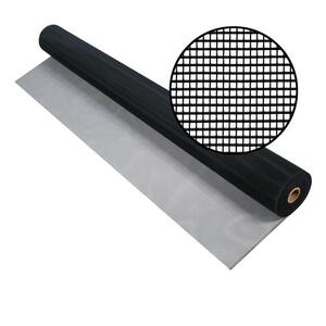 Phifer 72 in. x 100 ft. Black Aluminum Screen (Tube) 3016856 - The Home ...
