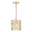 Home Decorators Collection Kristella 4-Light Soft Gold Drum Pendant ...