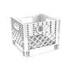 GSC Technologies 11 in. x 13 in. x 13 in. Plastic Storage Milk Crate in ...