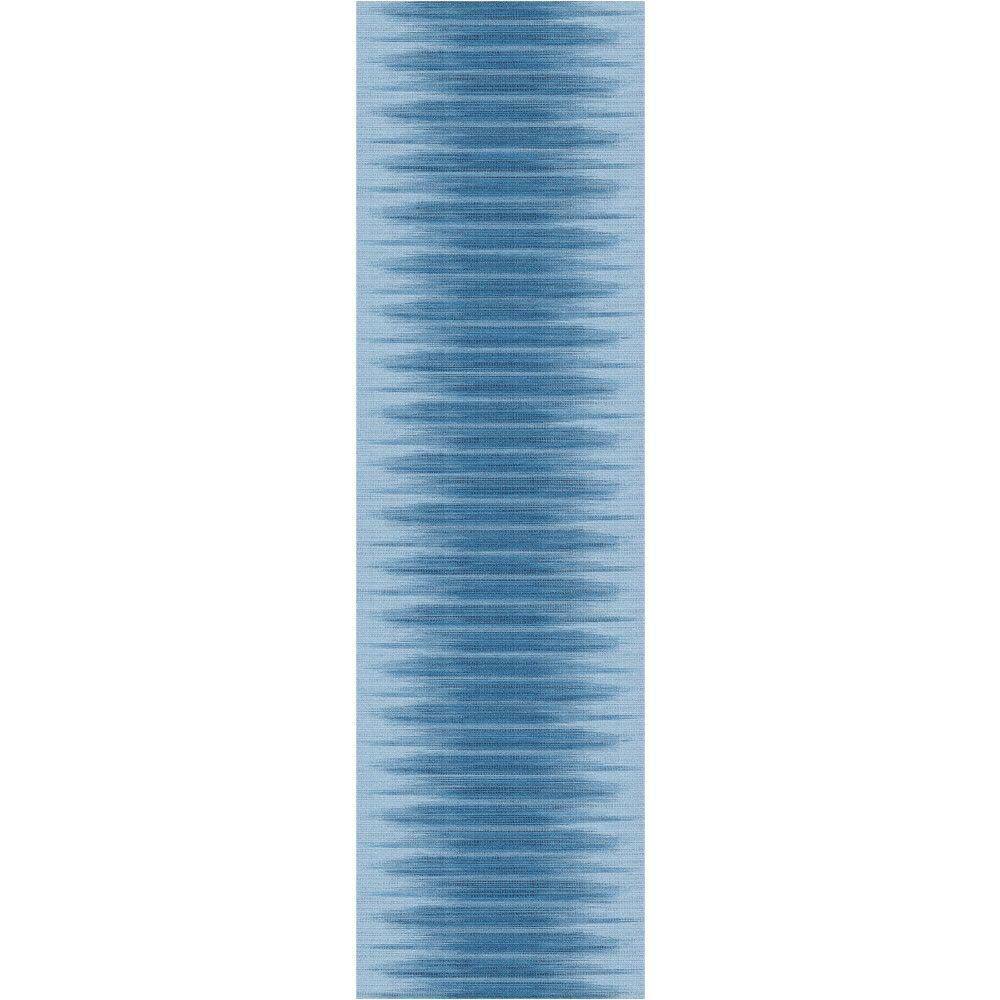 Nourison Vintage Home Blue 2 ft. x 8 ft. Abstract Contemporary Runner ...