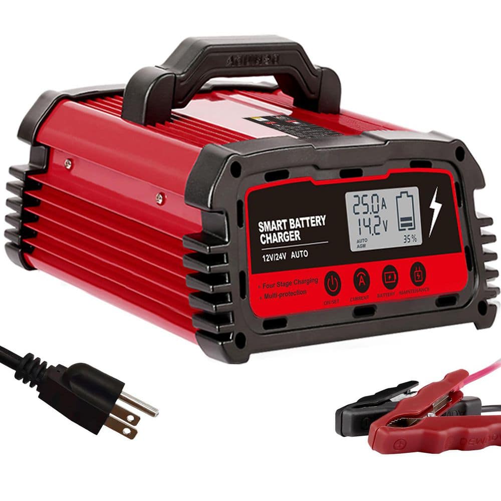 LINIOTECH 25A, 12V and 24V Dual Voltage Rapid Automotive Battery Smart ...