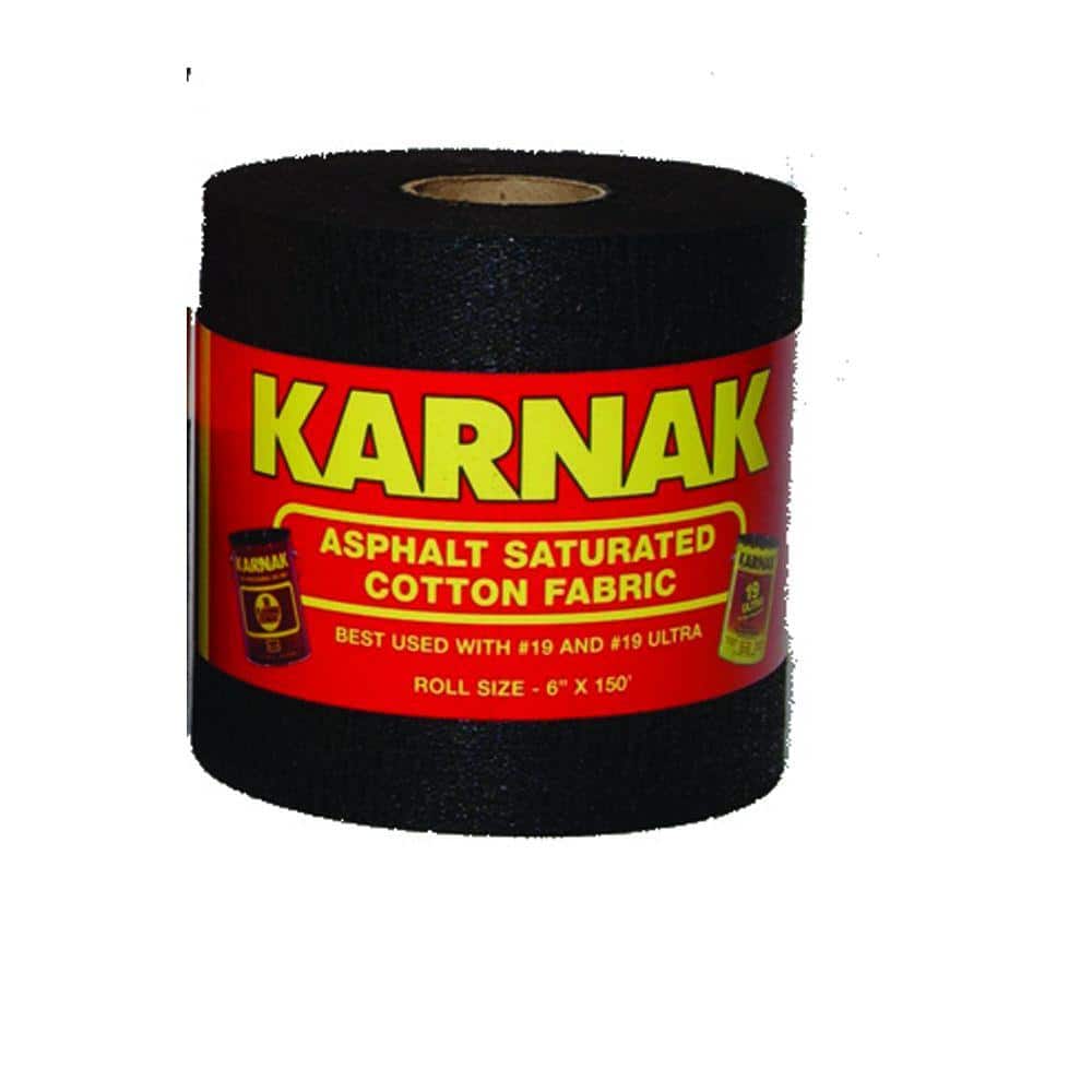 Karnak 6"x 150' 34 Asphalt Saturated Cotton Membrane 55-06 - The Home Depot
