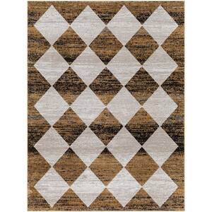 Artistic Weavers Allegro Tan/Ivory Diamond 7 ft. x 9 ft. Indoor Area ...