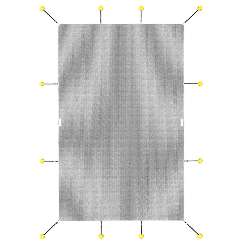 ECOOPTS 18 ft. x 40 ft. Pool Cover for Inground Pool, Rectangle Safety ...