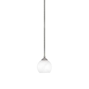 Clevelend 100-Watt 1-Light Graphite Pendant Mini Pendant Light with ...