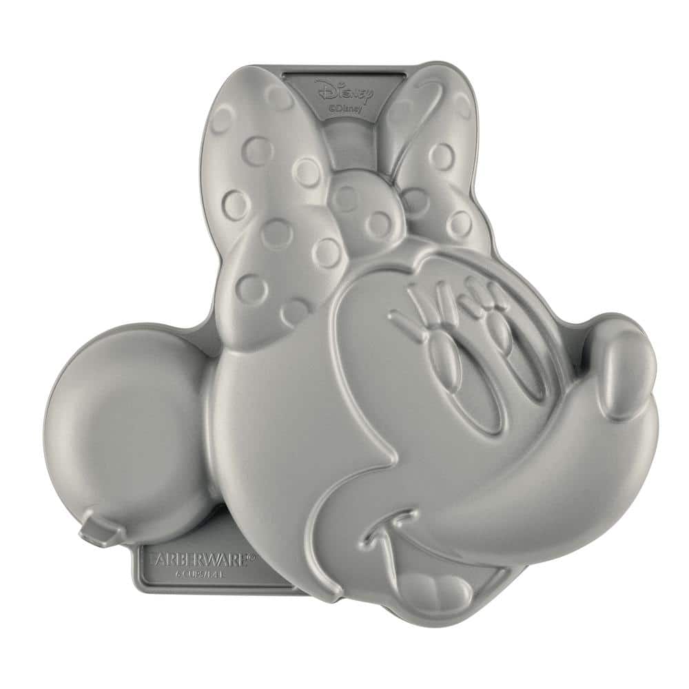 Farberware Disney Minnie Mouse 5-Cup Cast Aluminum 3D Cake Pan 49217 ...