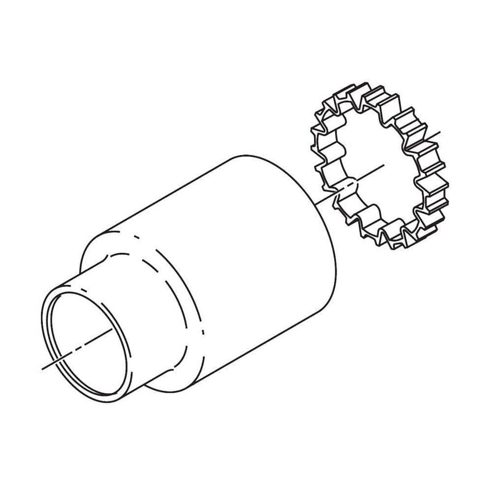 Delta 14 Series Tub and Shower Trim Sleeve Assembly in Stainless ...