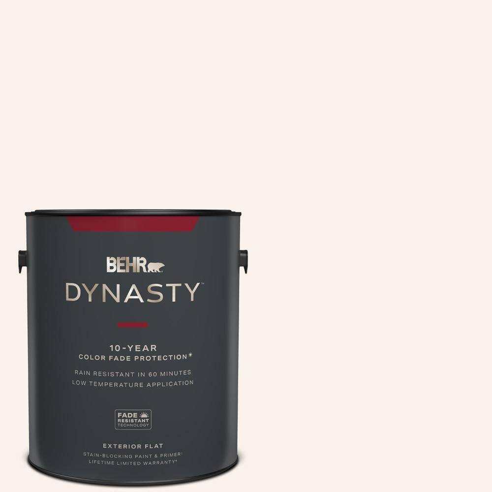 BEHR DYNASTY 1 gal. #RD-W09 Shea Flat Exterior Stain-Blocking Paint ...