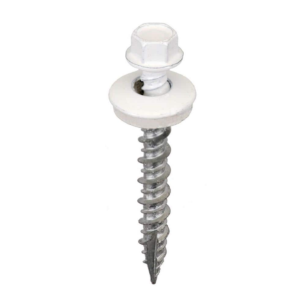 Acorn Hardware #9 X 1-1/2 inch Bright White Hex Metal to Wood Screws ...