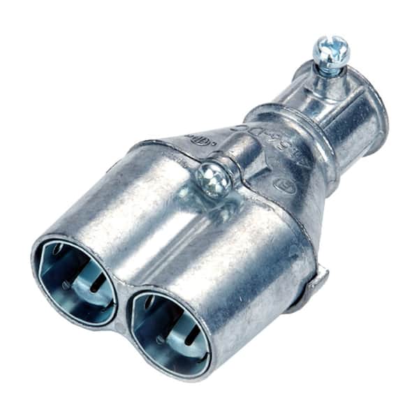 BRIDGEPORT 1/2 in. Mighty-Merge EMT to Duplex 14/2 to 10/3 AC/MC/FMC ...