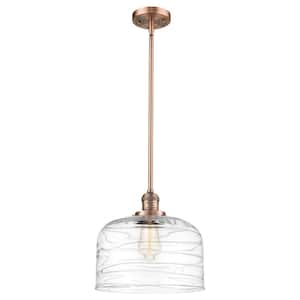 Innovations Bell 100-Watt 1-Light Antique Copper Standard Mini Pendant ...