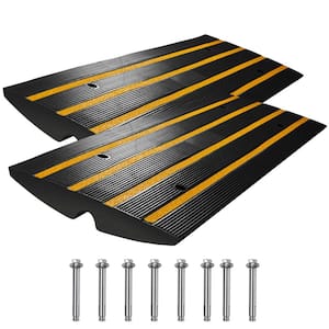 SKYSHALO Upgraded Rubber Threshold Ramp, 4 in. Rise Door Ramp with 1 ...