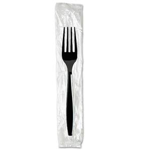 DIXIE Black Disposable Polystyrene Heavy Mediumweight Forks and Sporks (1000-Per Case) DXEFM517 ...