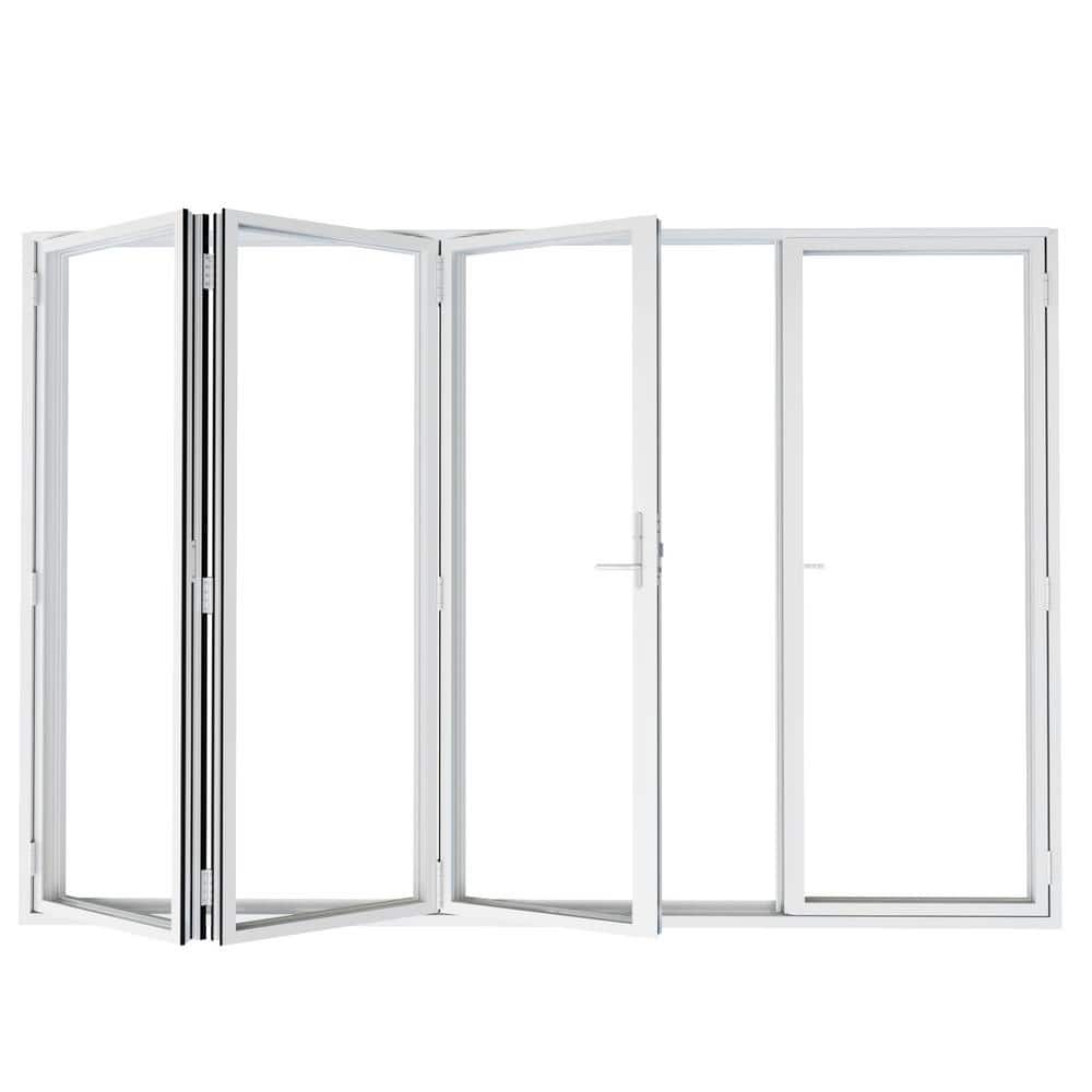 ARK DESIGN 120 in. x 80 in. Left Swing/Outswing Double Tempered Glass ...