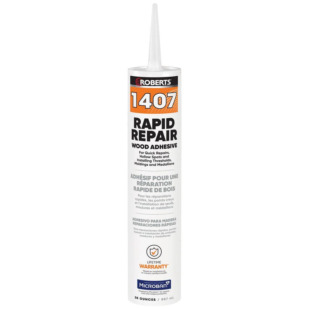 ROBERTS Beige 30 Oz. (0.94 qt.) Rapid Repair Wood Floor Adhesive 1407 ...