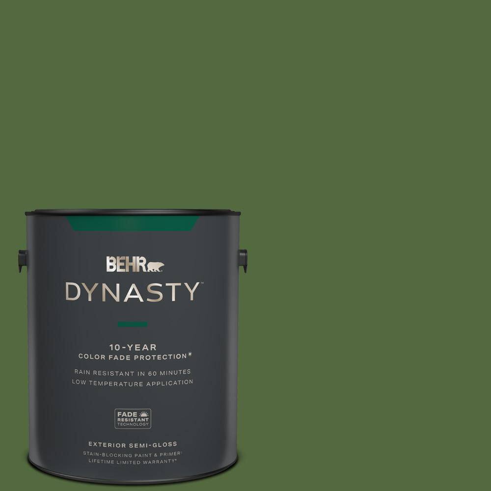 BEHR DYNASTY 1 gal. #M380-7 Alfalfa Extract Semi-Gloss Exterior Stain ...