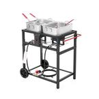 FIRE RIOT Double 18 qt. Deep Fryer Cart HTK200 - The Home Depot