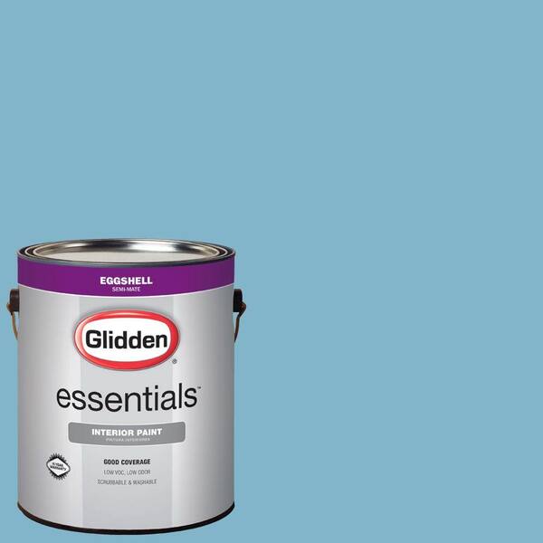 Glidden Essentials 1 gal. #HDGB46 Mayflower Blue Eggshell Interior ...