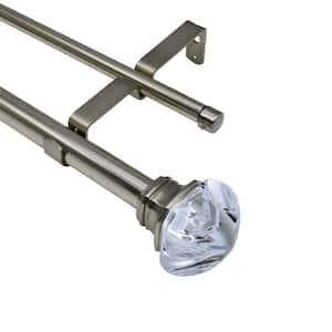 Versailles Home Fashions Imperial 72in - 144in Steel Ball Double Rod in ...